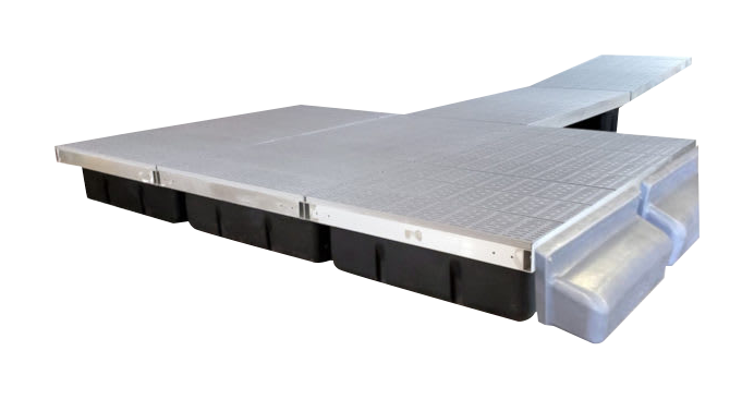 Patriot Docks T-Shaped Low-Profile Floating Dock with Poly Decking ...